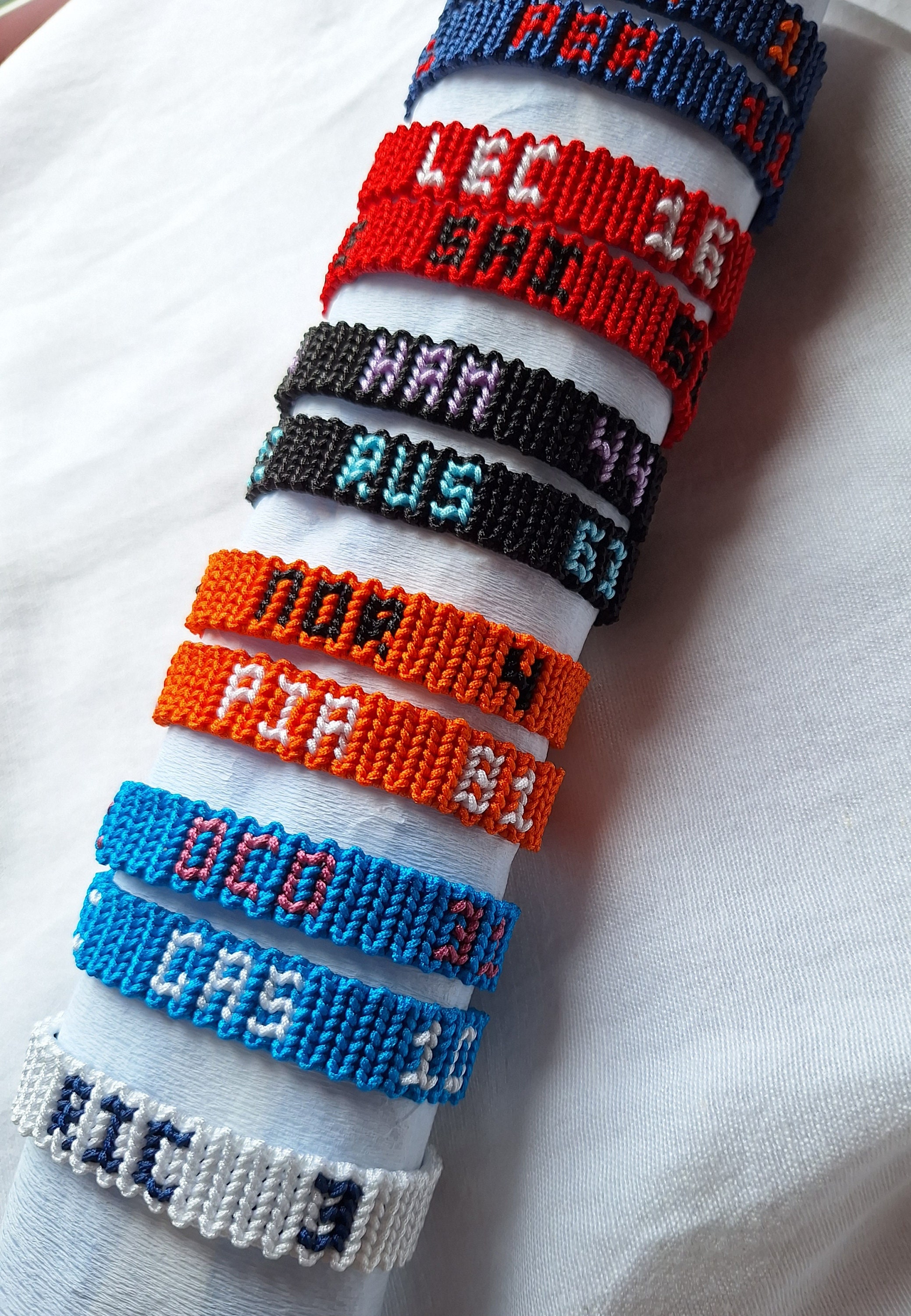 Macrame Bracelets With the Number of the Formula 1 Drivers of L F1 ...