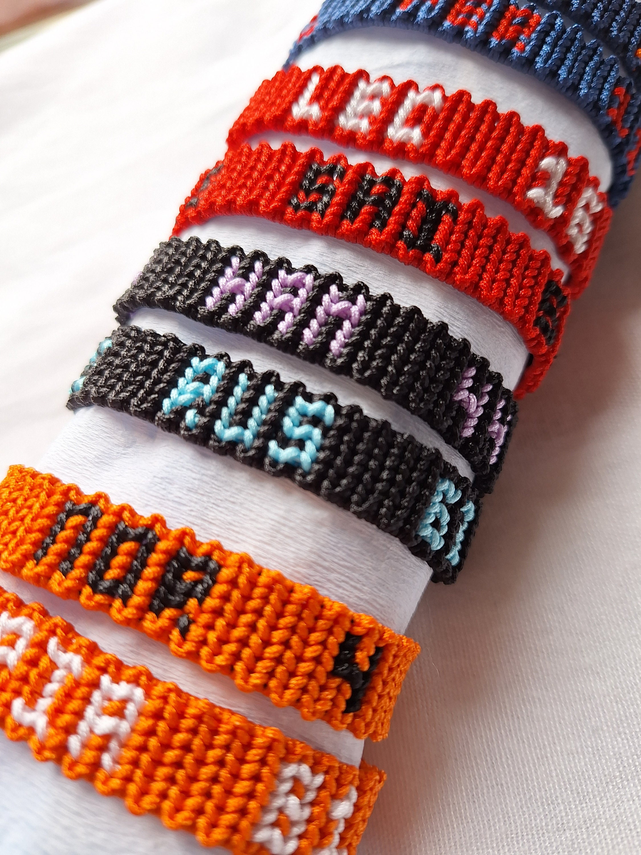 Macrame Bracelets With the Number of the Formula 1 Drivers of L F1 ...