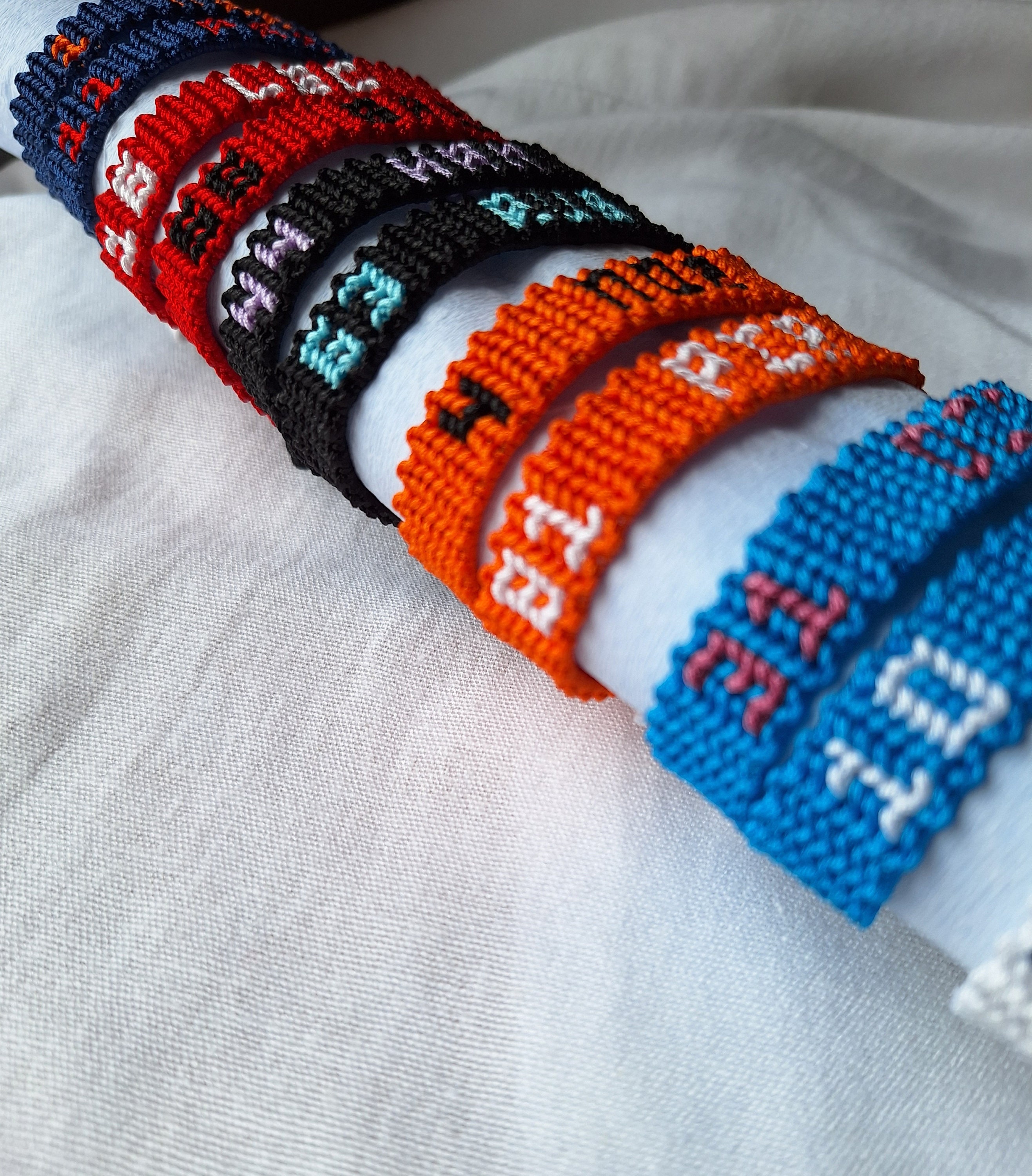Macrame Bracelets With the Number of the Formula 1 Drivers of L F1 ...