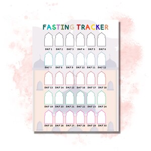 Undated Kids Ramadan Tracker | Undated Planner | Fasting Tracker ...