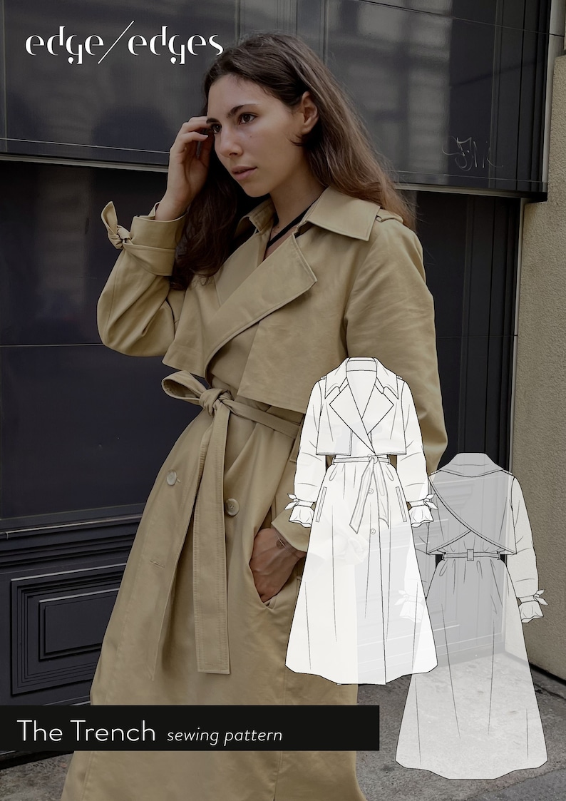 The Trench - Sewing Pattern - Etsy
