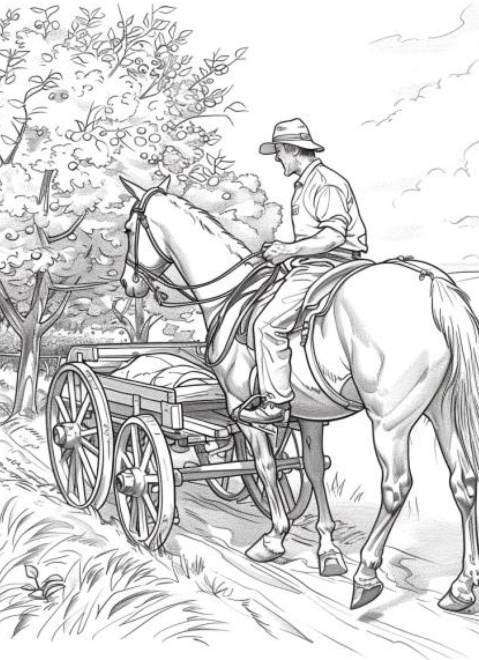 Horse Colouring Pages,40 Amazing Horse Designs, Over 20 Different ...