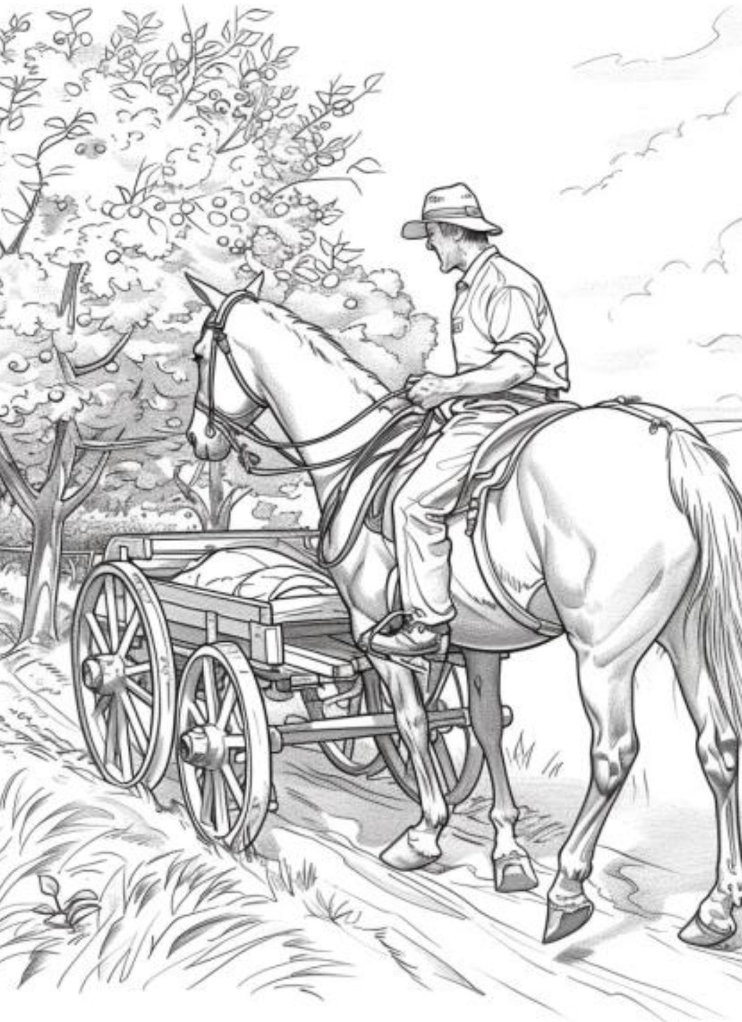 Horse Colouring Pages,40 Amazing Horse Designs, Over 20 Different ...