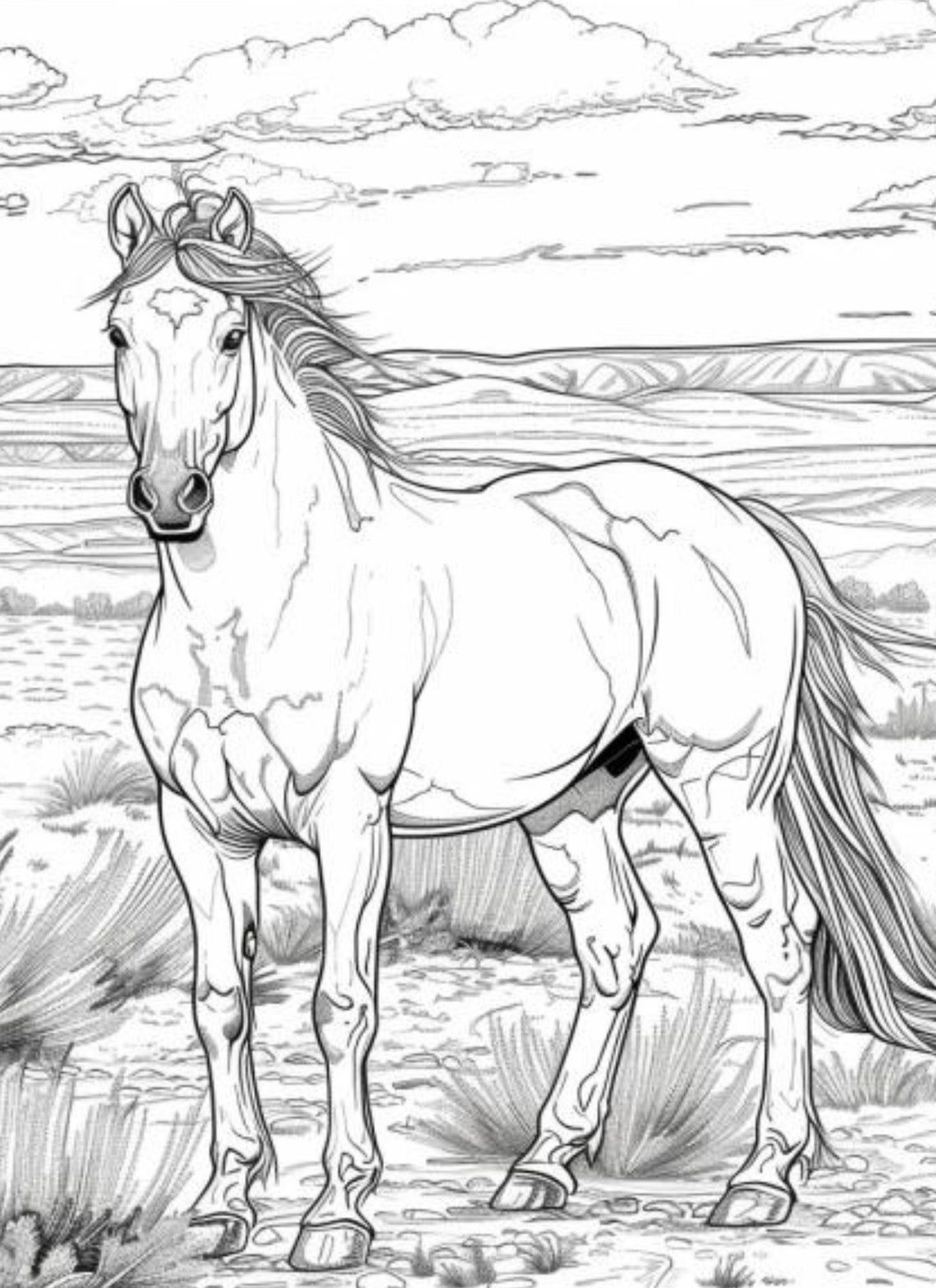 Horse Colouring Pages,40 Amazing Horse Designs, Over 20 Different ...