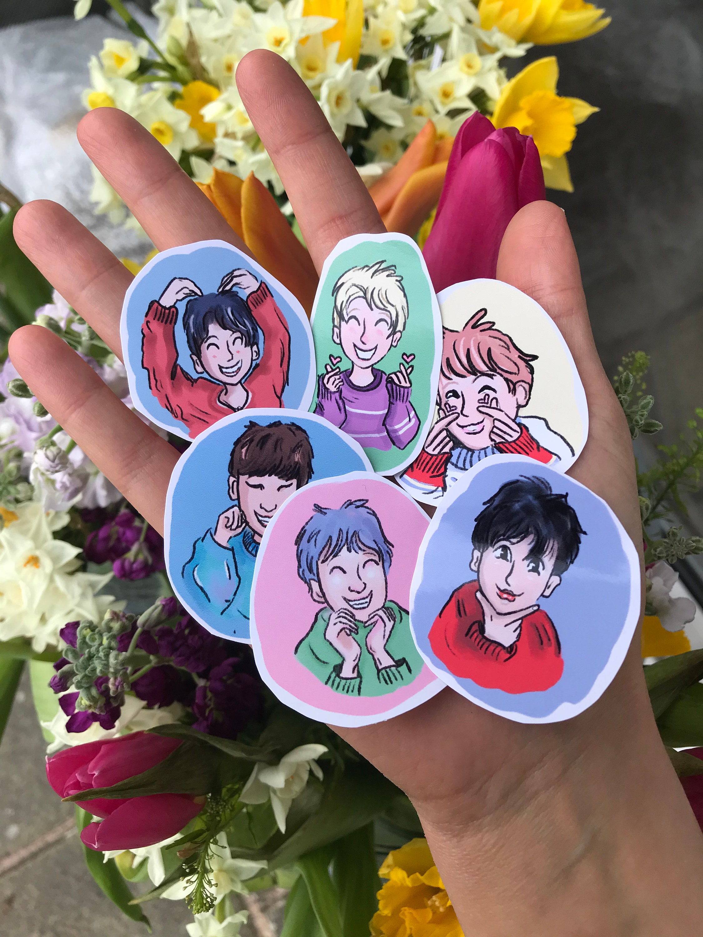 Aegyo Korean Boy Stickers – K-drama K-pop Stickers - Etsy