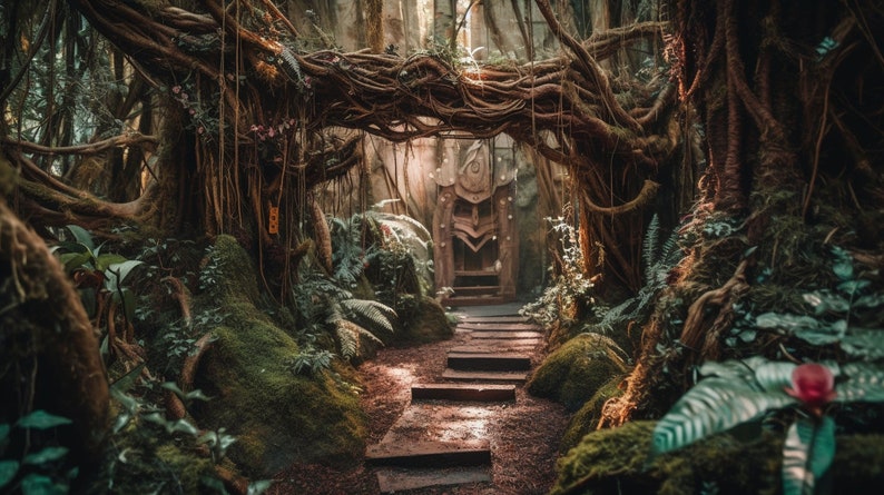 5 Enchanted Forest Wall Art Enchanted Forest Printable Digital Art ...