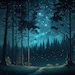 5 Night Forest Wallpaper Images, Enchanted Forest Desktop Wallpaper, Enchanted Night Forest ...