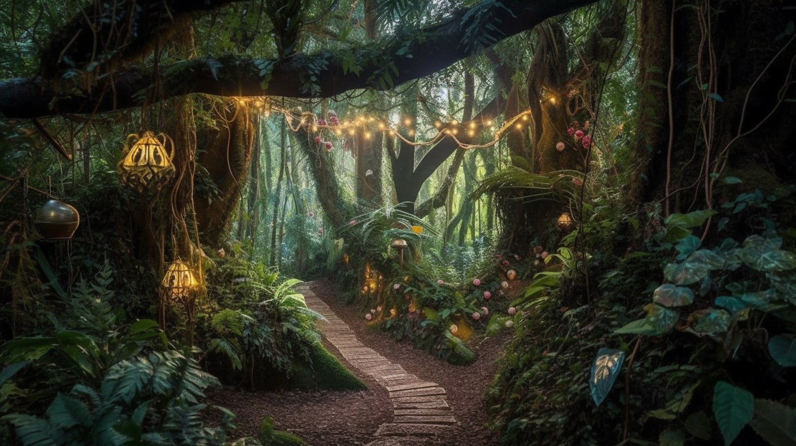 4 Enchanted Forest Wall Art Enchanted Forest Printable Digital Art ...