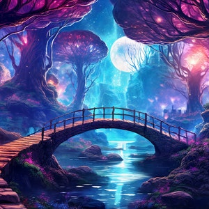 4 Fantasy Bridge Wallpaper Images, Enchanted Bridge Desktop Wallpaper ...