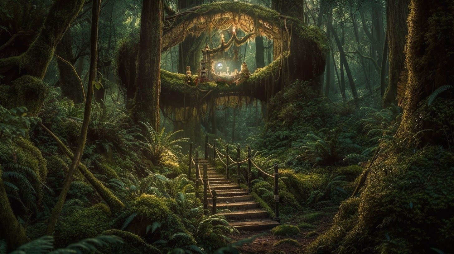 4 Enchanted Forest Wall Art Enchanted Forest Printable Digital Art ...