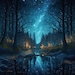 5 Night Forest Wallpaper Images, Enchanted Forest Desktop Wallpaper, Enchanted Night Forest ...