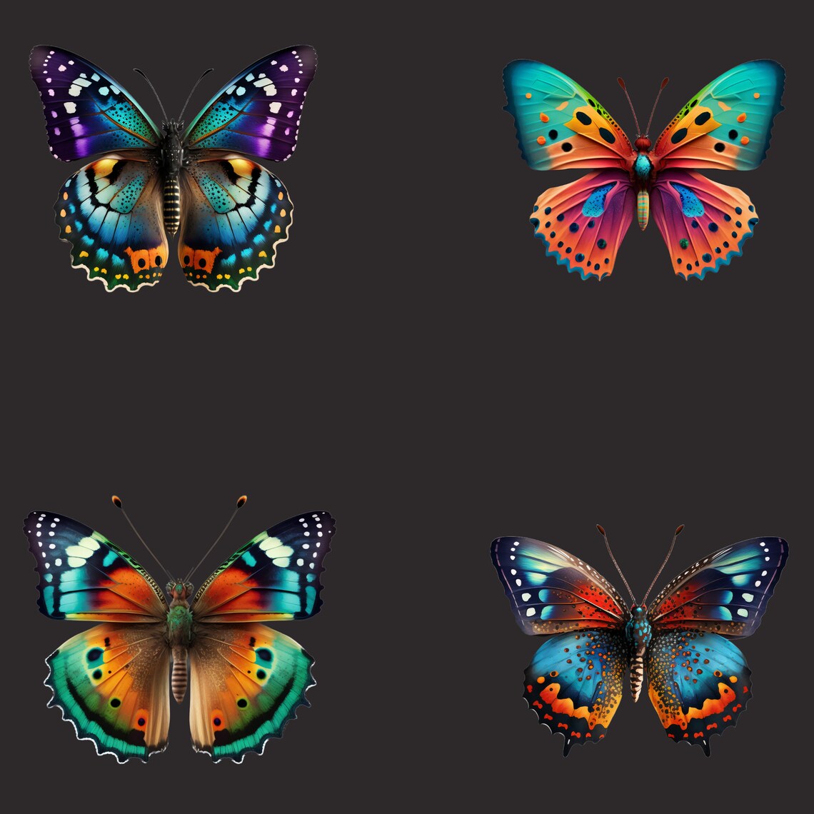 20 Butterflies Clipart, Butterfly Clipart, Butterfly Bundle PNG ...