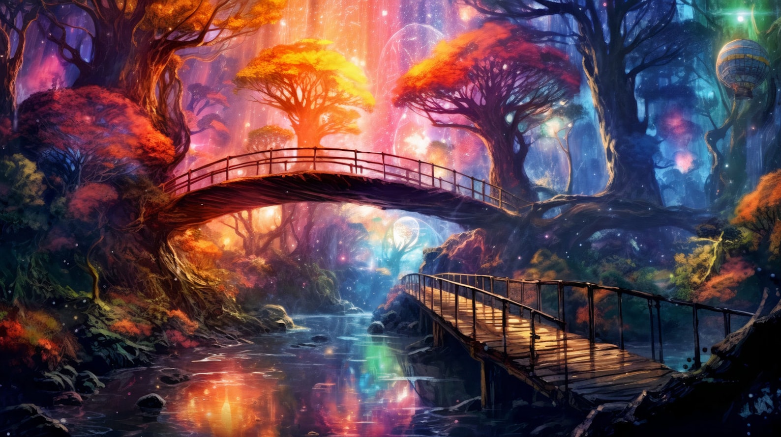 4 Fantasy Bridge Wallpaper Images, Enchanted Bridge Desktop Wallpaper ...