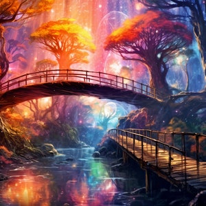 4 Fantasy Bridge Wallpaper Images, Enchanted Bridge Desktop Wallpaper ...