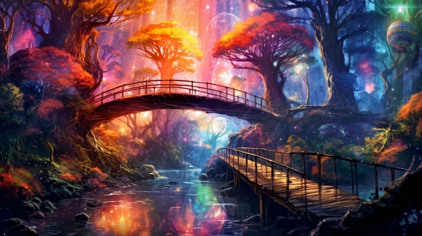 Mystical Bridge Wallpaper Embracing The Magic Of Vietnam's Hand