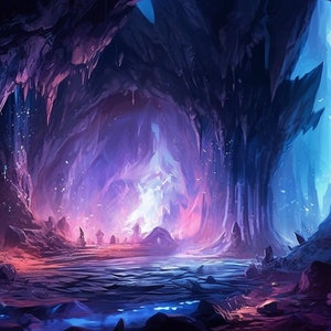 5 Fantasy Crystal Cave Wallpaper Images, Enchanted Cave Desktop ...