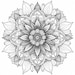 60 Page Printable Flower Mandala Coloring Book Mandala Pattern Flowers ...