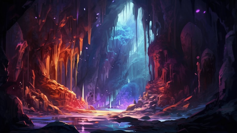 5 Fantasy Crystal Cave Wallpaper Images, Enchanted Cave Desktop ...