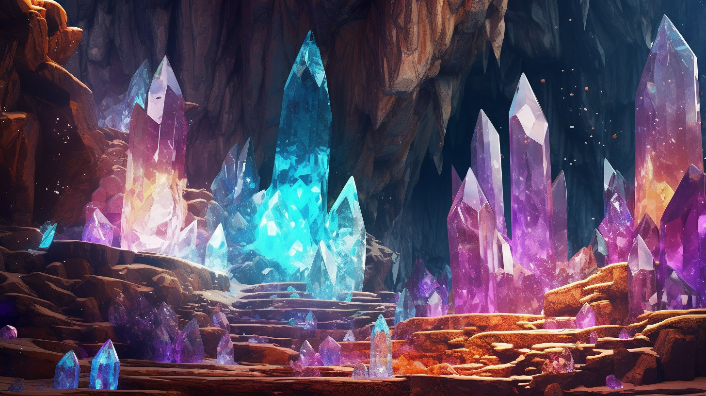 5 Fantasy Crystal Cave Wallpaper Images, Enchanted Cave Desktop ...