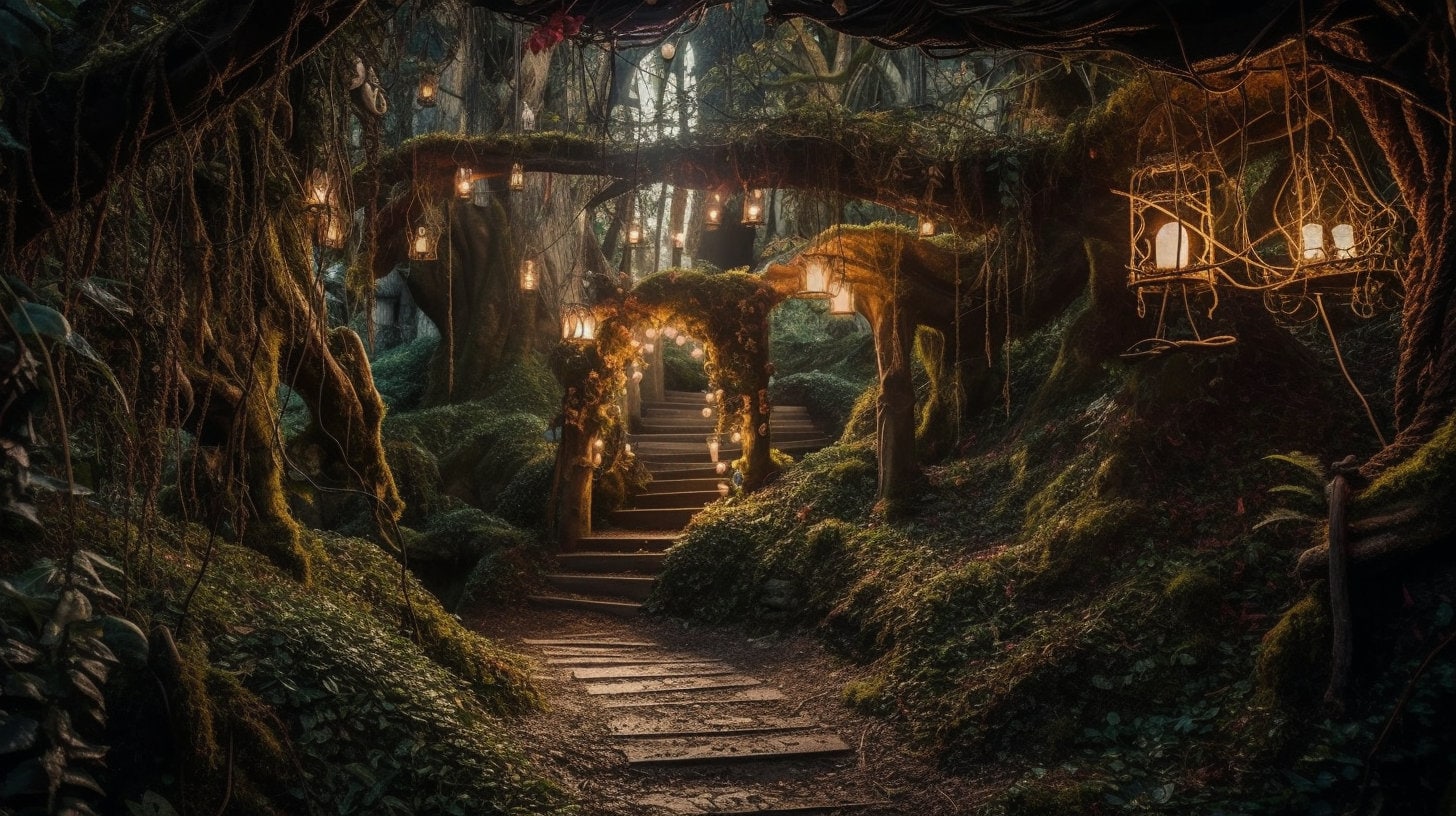 4 Enchanted Forest Wall Art Enchanted Forest Printable Digital Art ...