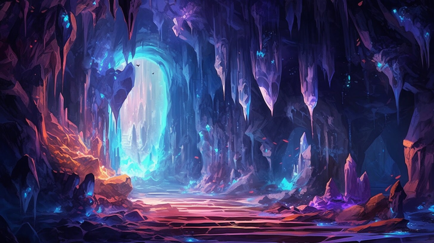 5 Fantasy Crystal Cave Wallpaper Images, Enchanted Cave Desktop ...