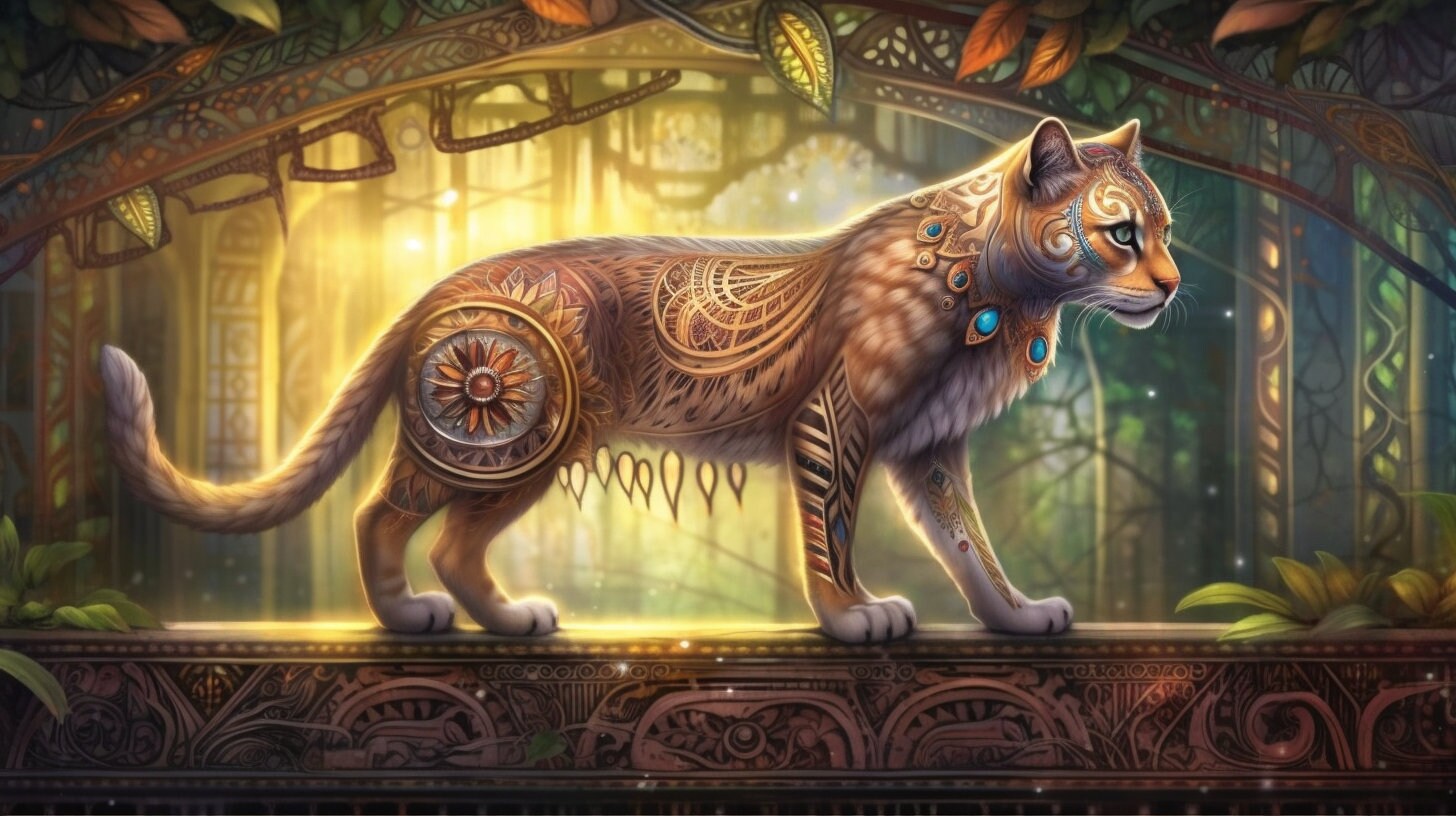 5 Enchanted Cat Wallpaper | Printable Art | Digital Art | Digital ...