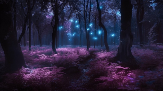 Mystical Forest Night