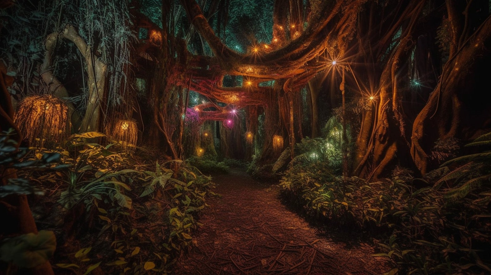 5 Enchanted Forest Wall Art Enchanted Forest Printable Digital Art ...