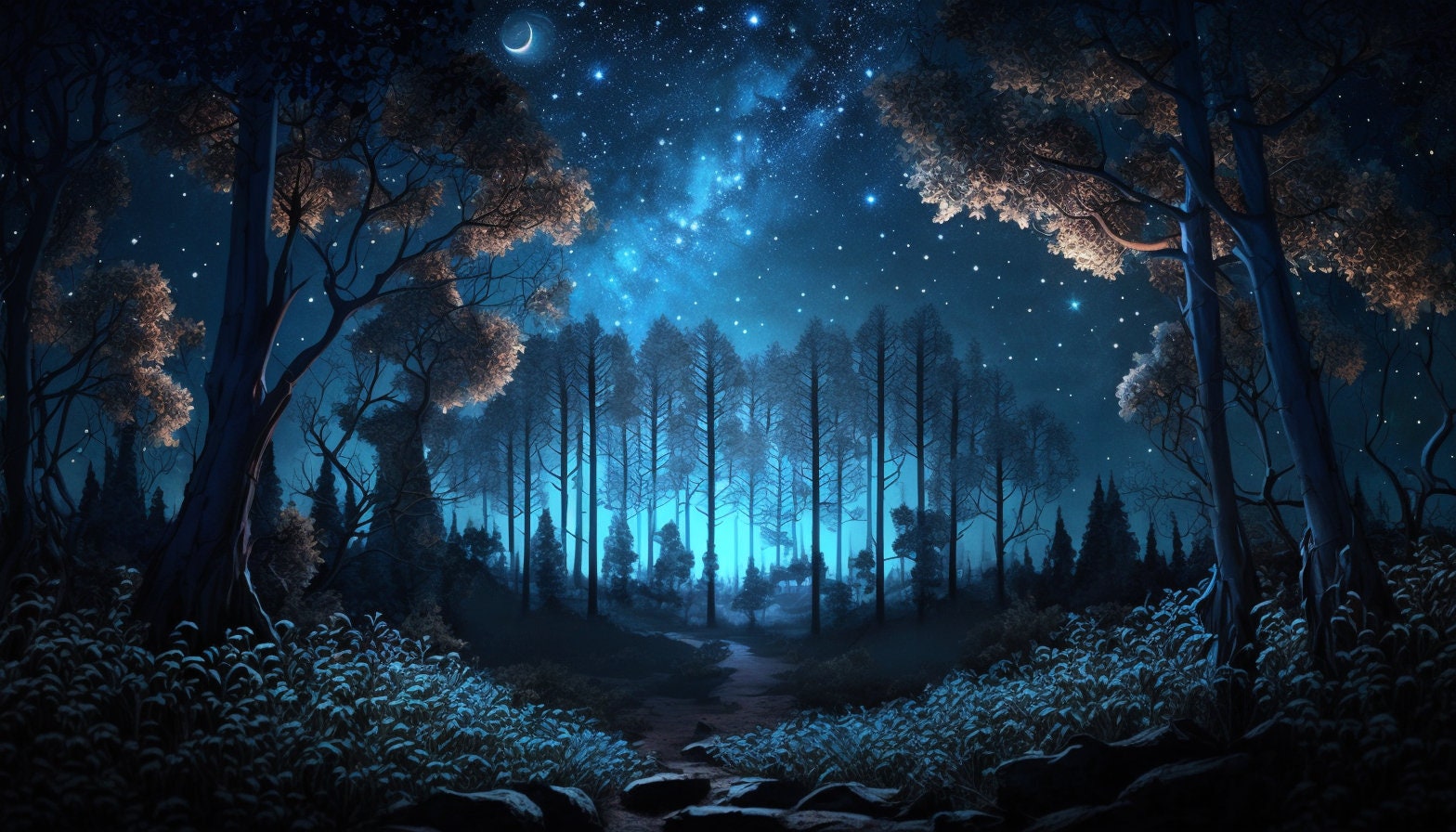 Night Forest Wallpapers