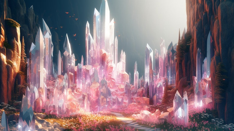 5 Fantasy Crystal Cave Wallpaper Images, Enchanted Cave Desktop ...