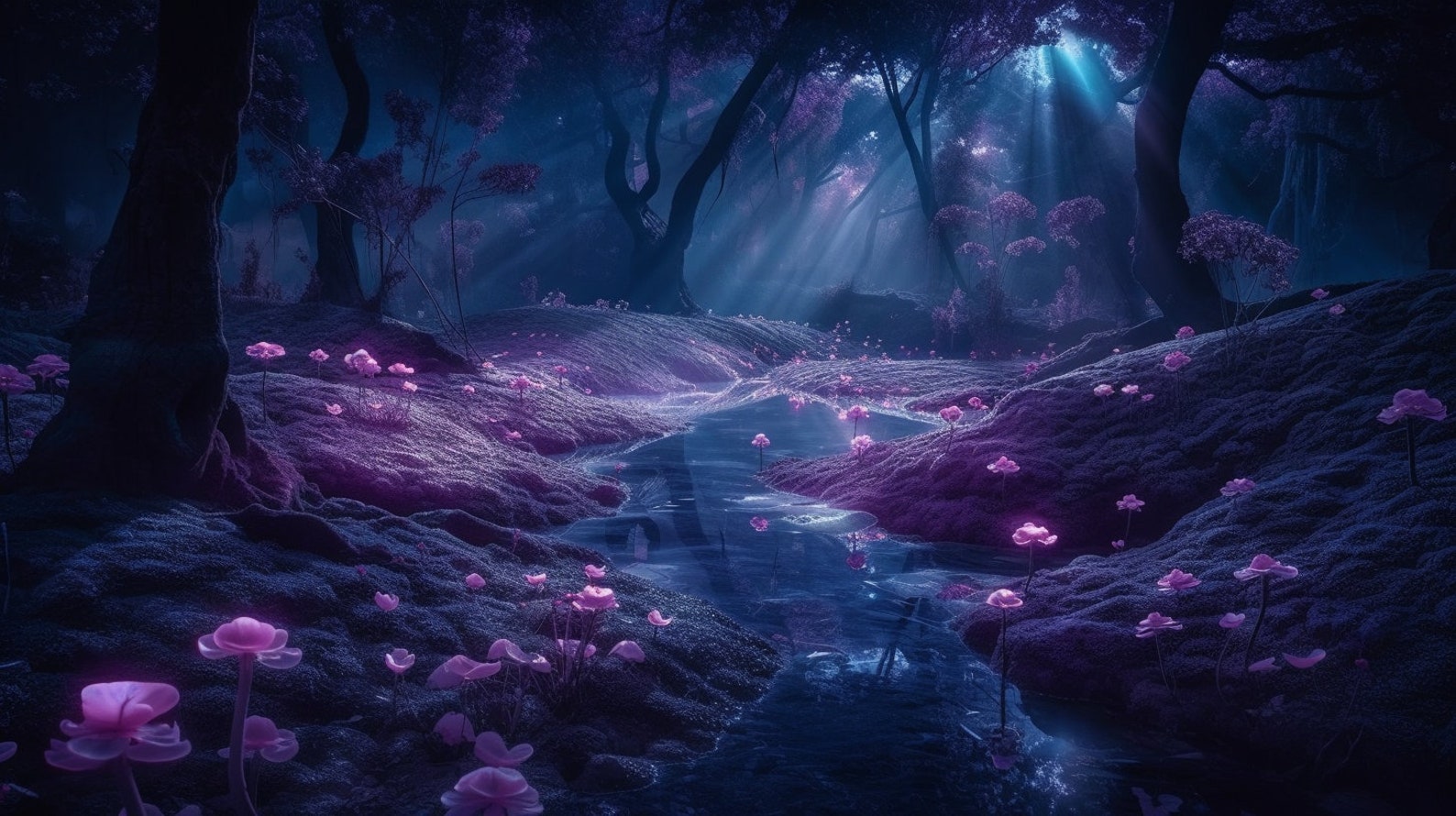 4 Enchanted Forest Wall Art Enchanted Forest Printable Digital Art ...