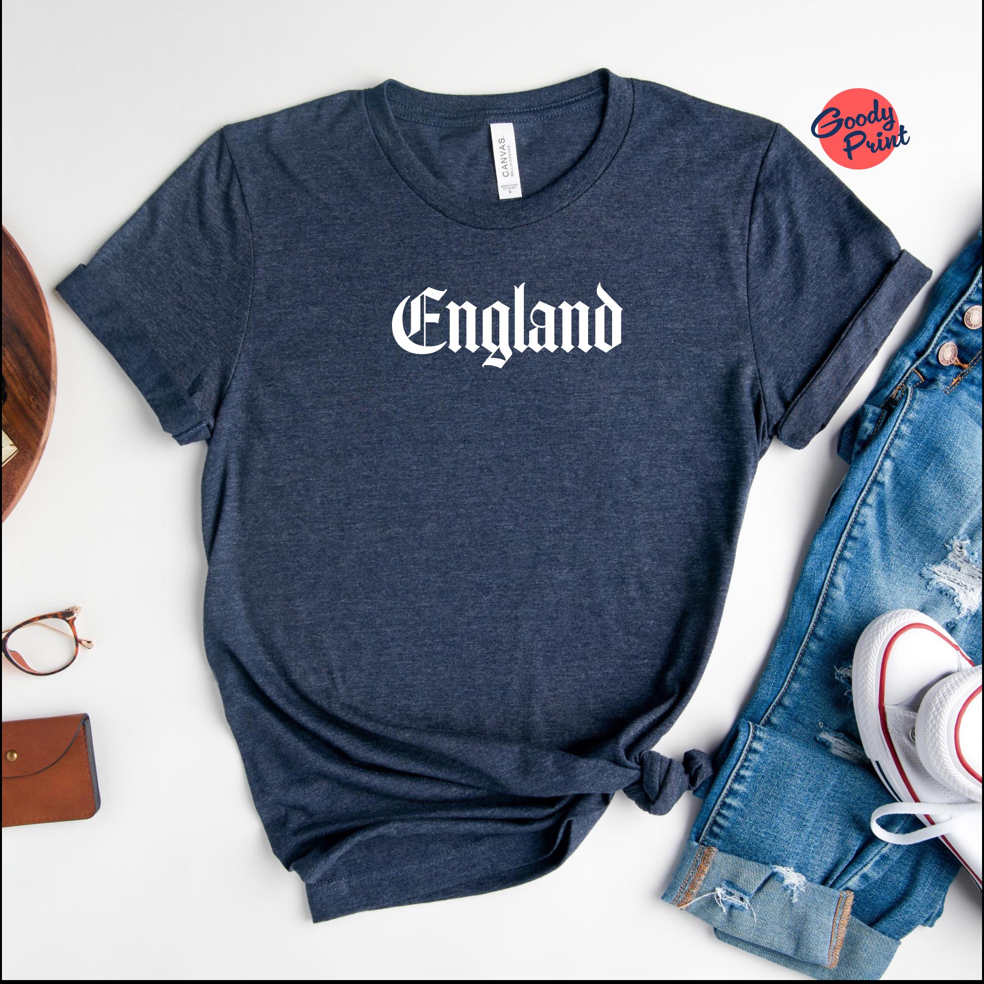 Gothic Font England Shirt, England T Shirt, Gothic Lettering, Gift for ...
