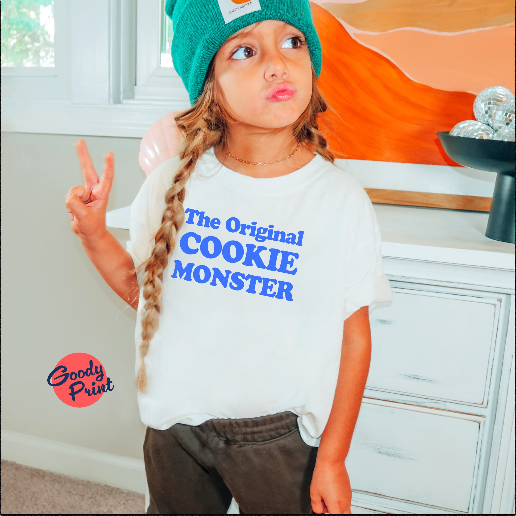 The Original Cookie Monster Shirt for Toddler, Funny Cute Graphic ...