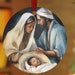 Brown Skin Nativity Scene Christmas Ornaments Native American Nativity ...