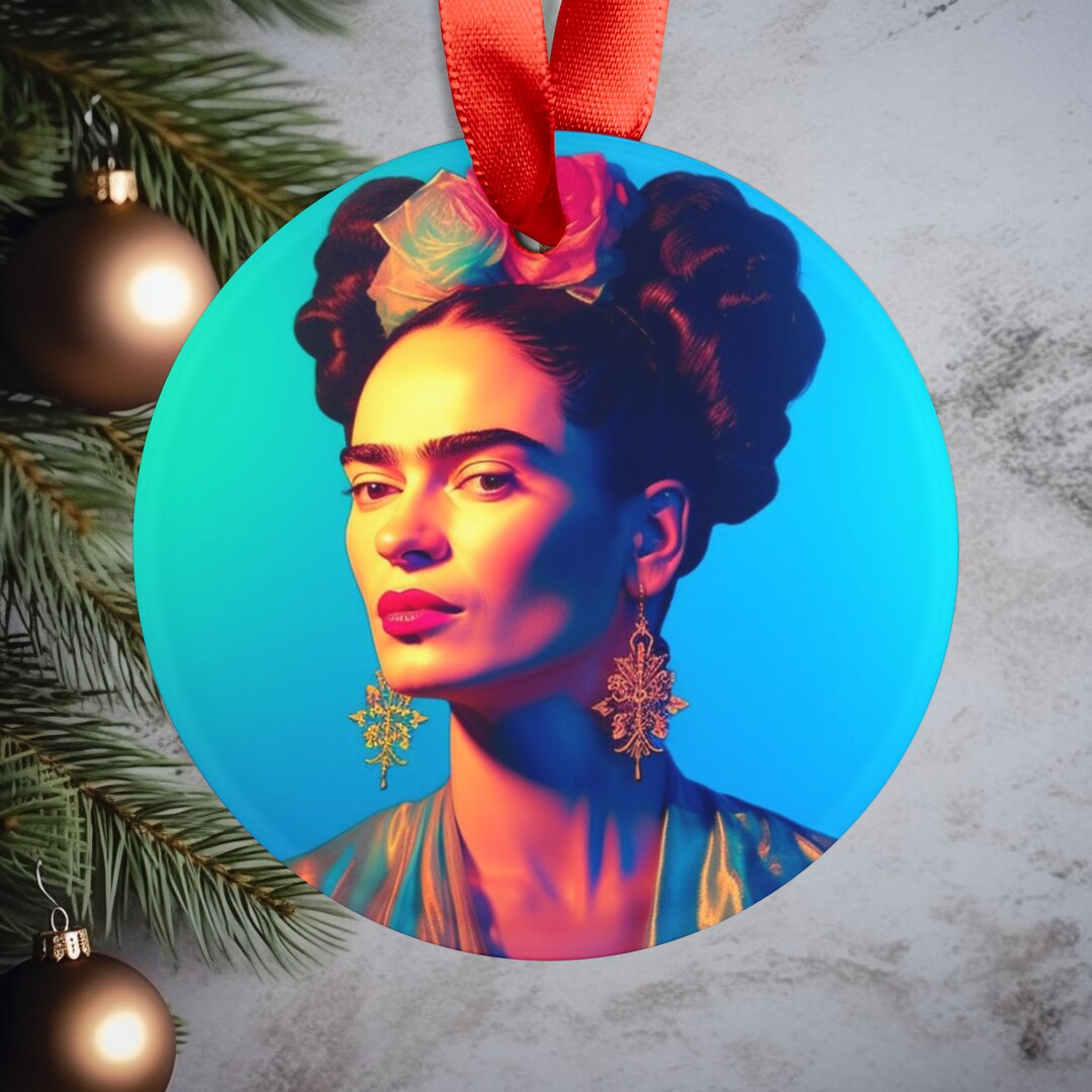 Frida Kahlo Mexican Ornament Frida Kahlo Christmas Gifts Mexican Art ...