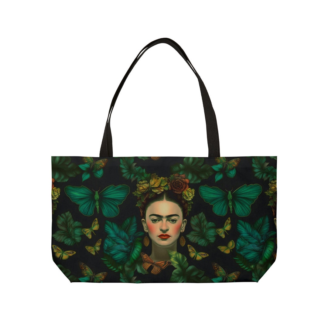 Frida Khalo Botanical Market Bag Nurse Tote Bag Frida Kahlo Gifts Mexican Art Weekender Bag ...