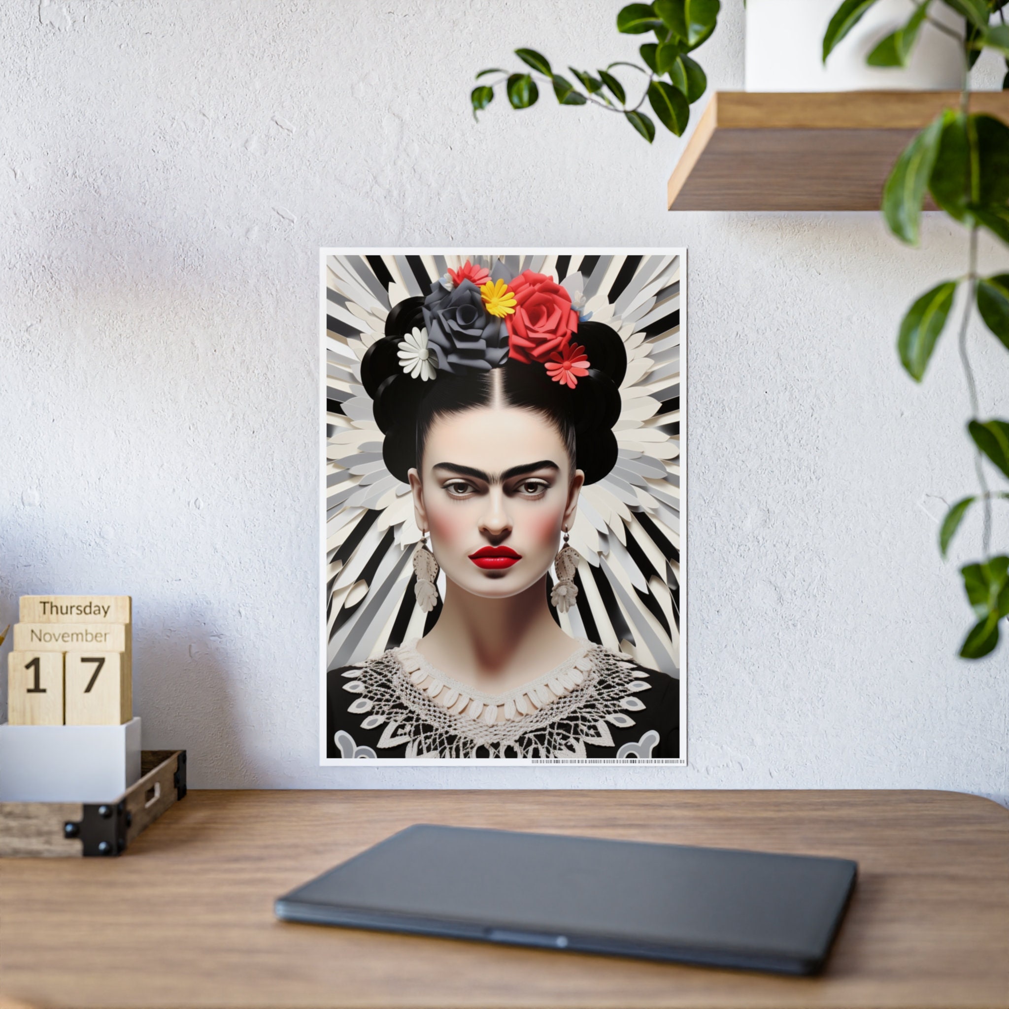 Famous Mexican Frida Kahlo Portrait Poster Prints Frida Gifts Feminist ...