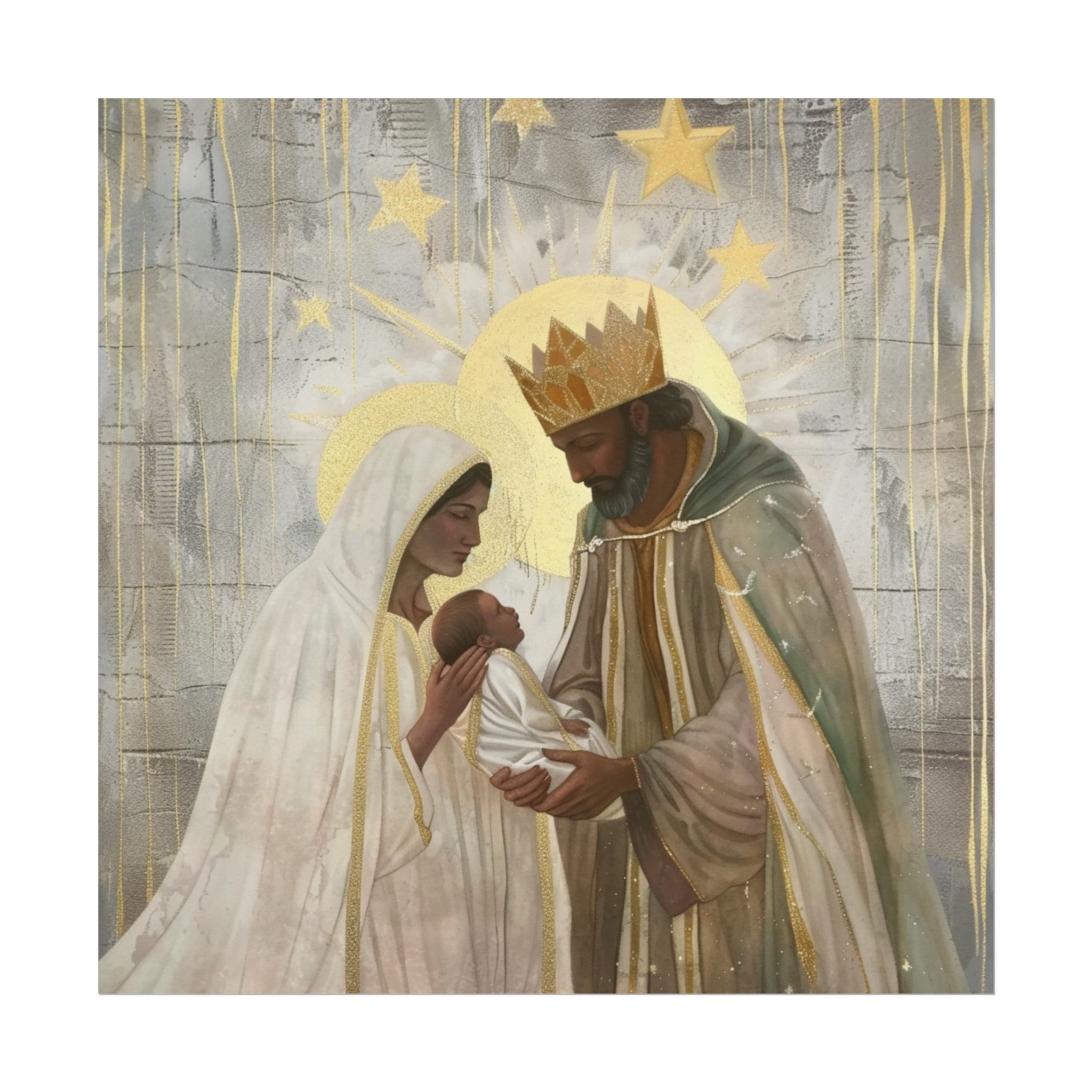Ethiopia Nativity Black Art Jesus Mary Joseph Brown Skin Wall Art ...