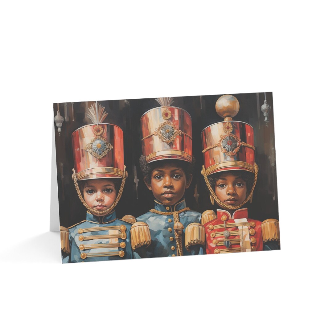 African American Black Greeting Cards - Black Nutcracker Soldier Boys ...