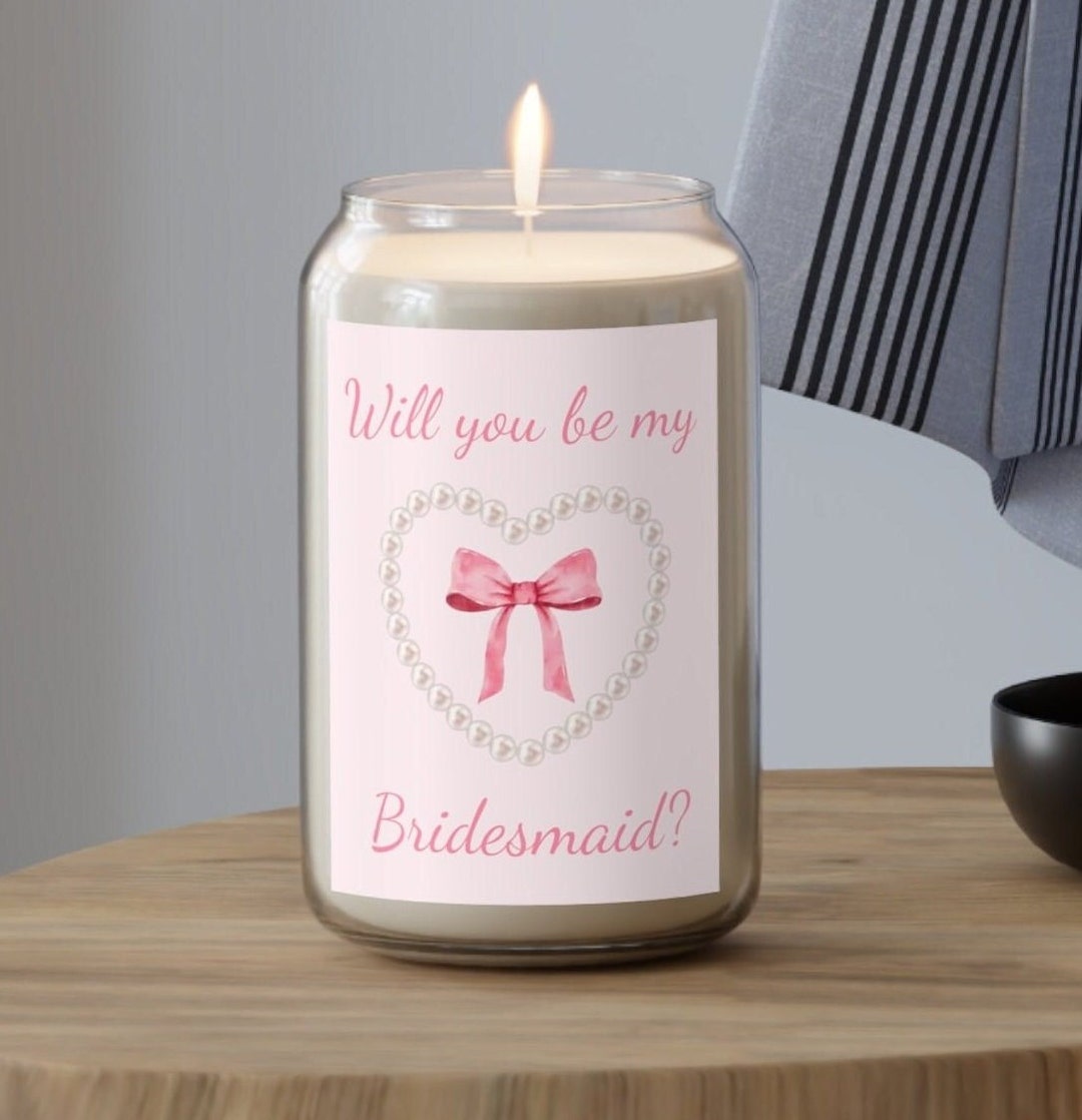 Bridesmaid Proposal Candle Gift Idea Bridesmaid Gifts Bridesmaid ...