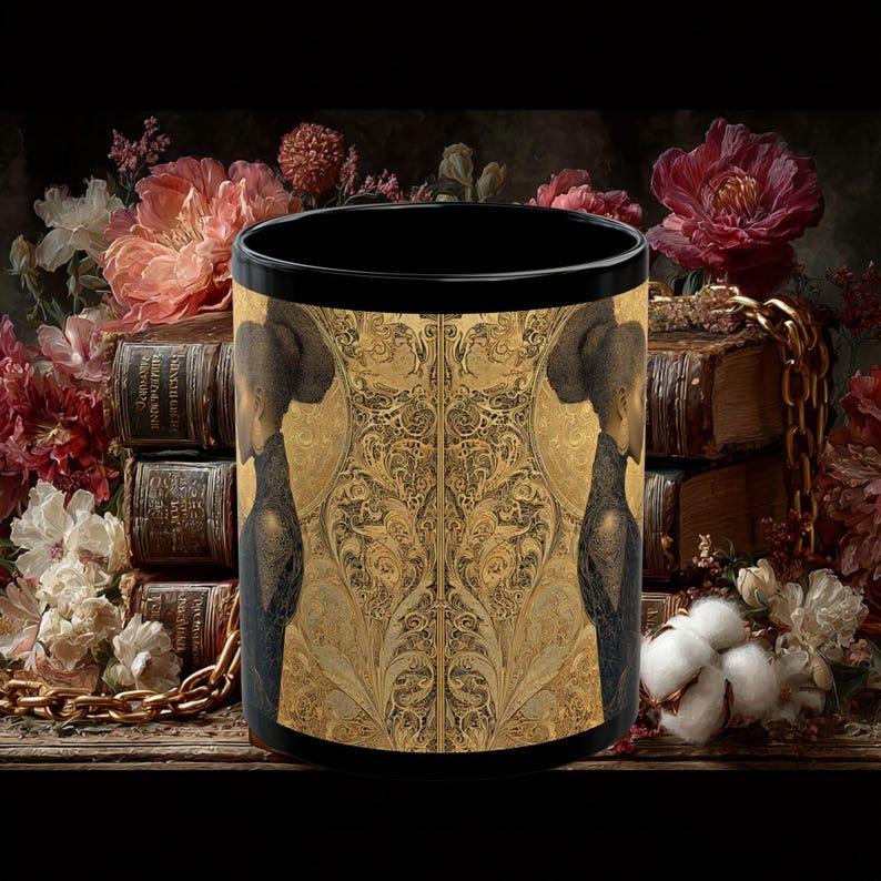 Black Woman Coffee Mug Gift Melanin Mugs African American Birthday Gift ...