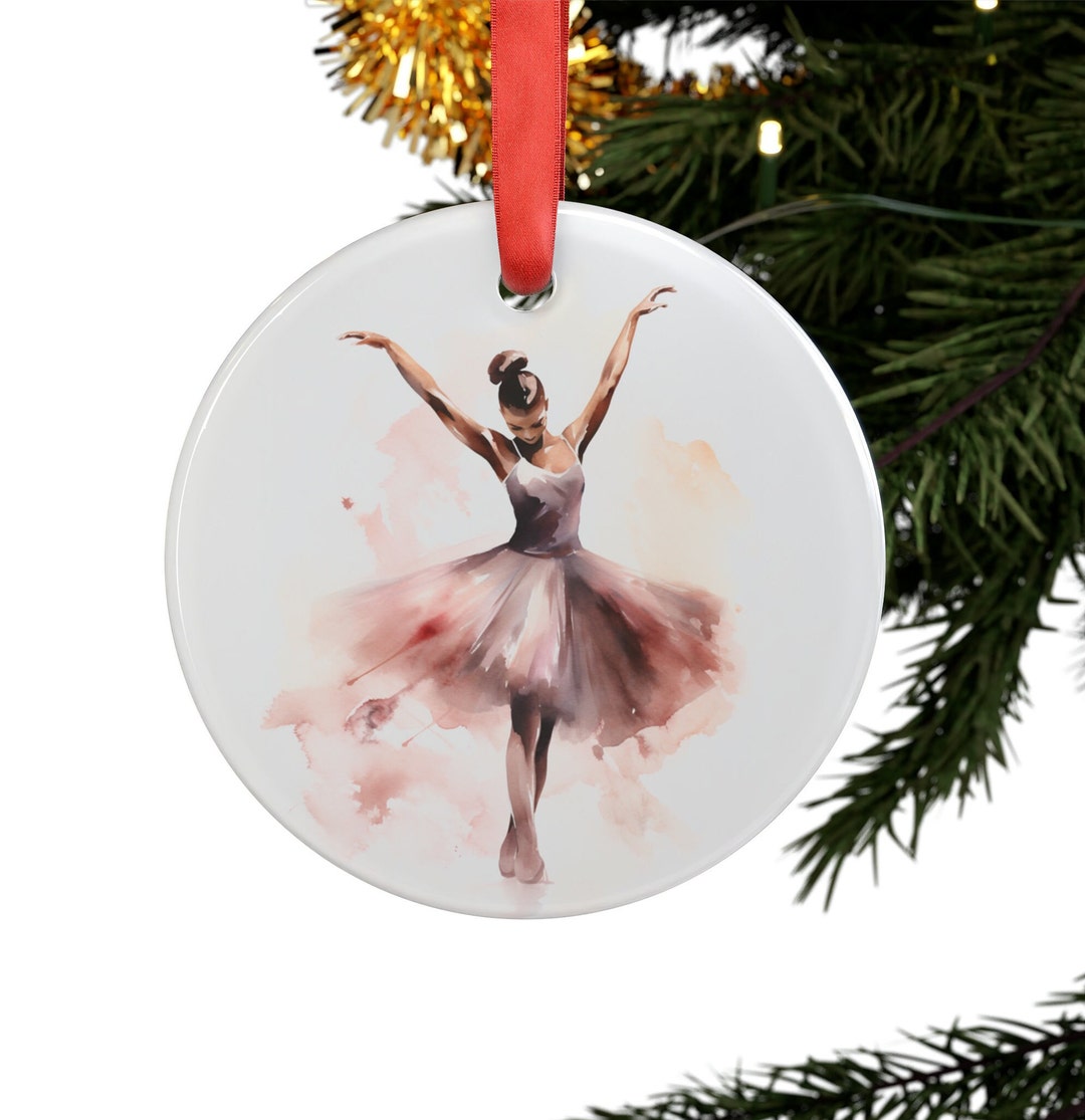 Pink Ballerina Ornament Ballet Gift Ballet Dancer Christmas Ornament ...