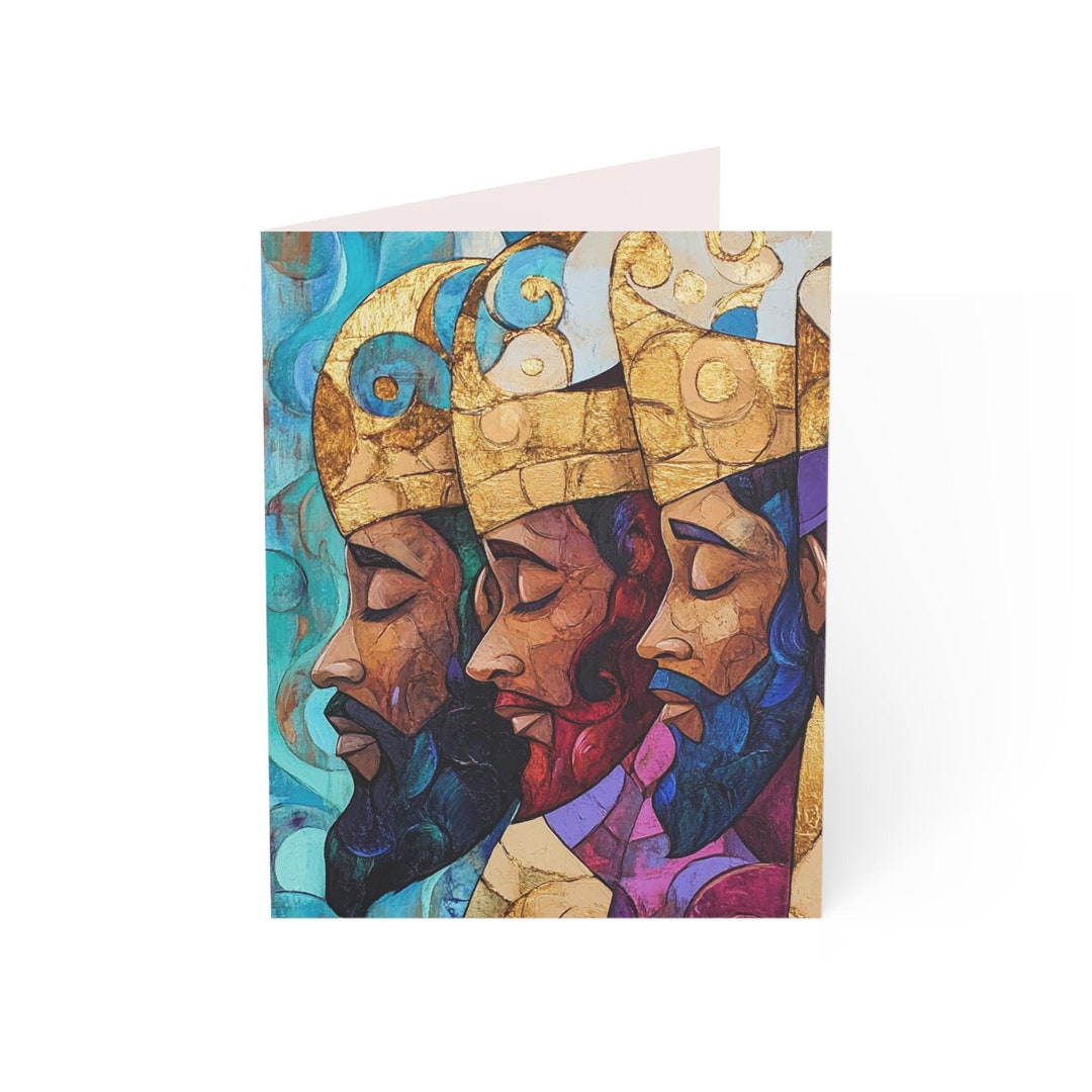 3 Wise Black Men Cards - Black African American Christmas Cards Pack ...