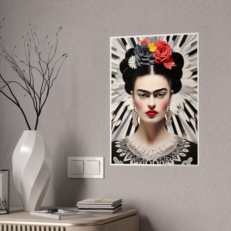 Famous Mexican Frida Kahlo Portrait Poster Prints Frida Gifts Feminist ...