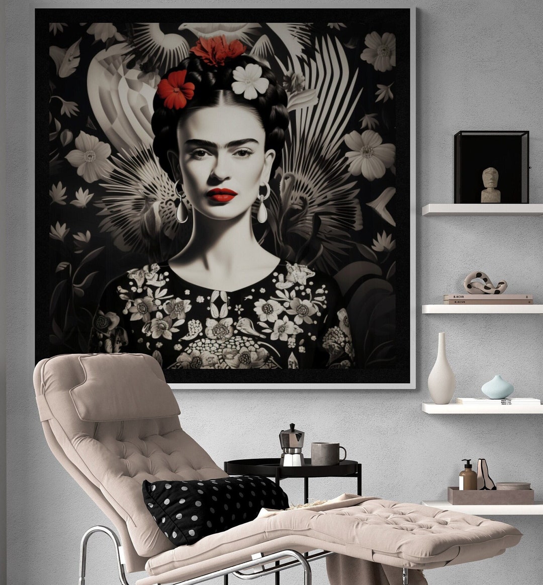 Frida Kahloe Art Frida Decorative Poster Print Frida Kahlo Wallart Gift ...