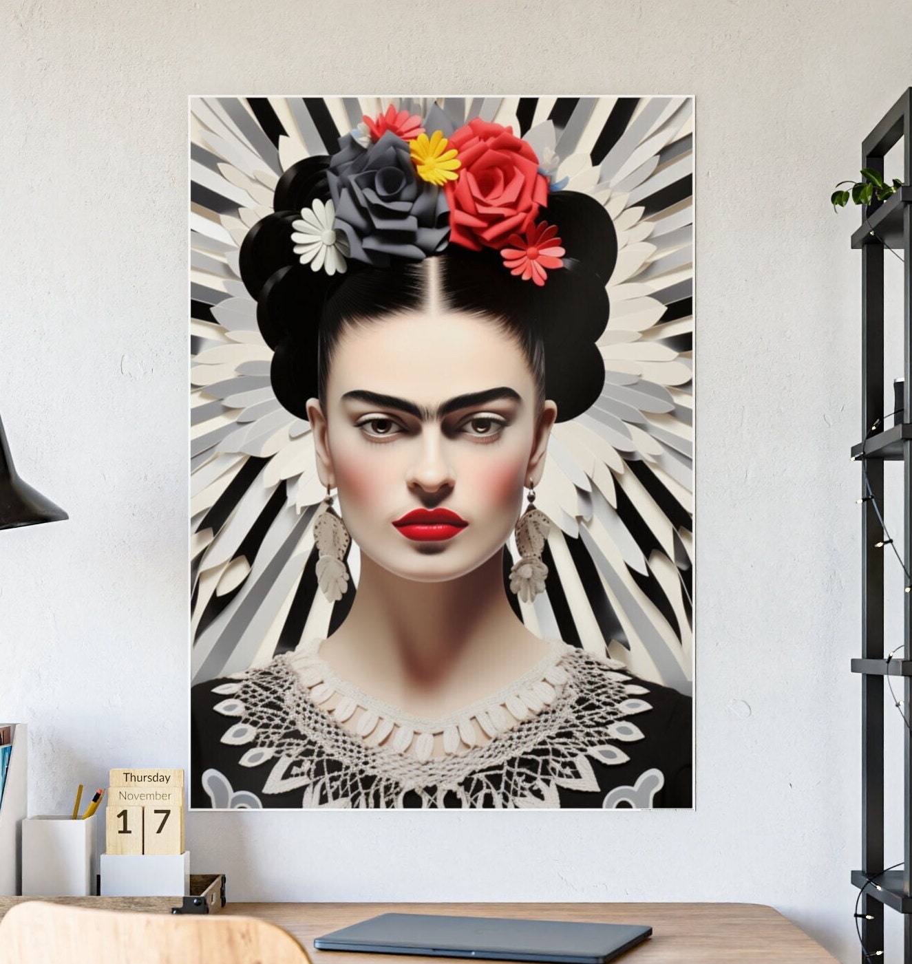 Famous Mexican Frida Kahlo Portrait Poster Prints Frida Gifts Feminist ...