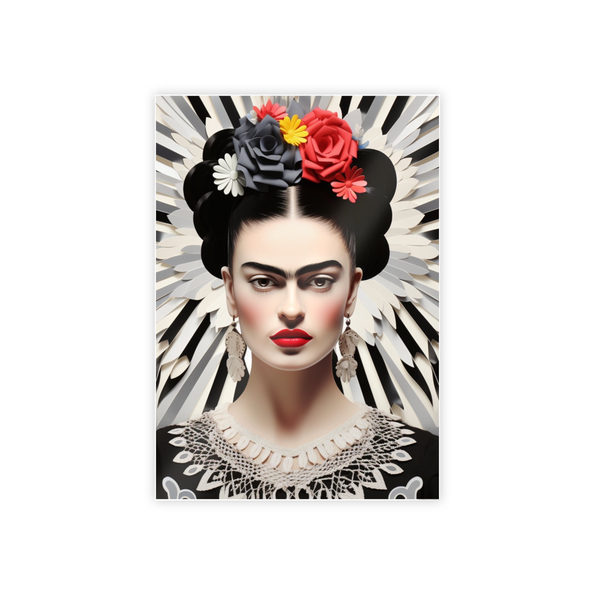 Famous Mexican Frida Kahlo Portrait Poster Prints Frida Gifts Feminist ...