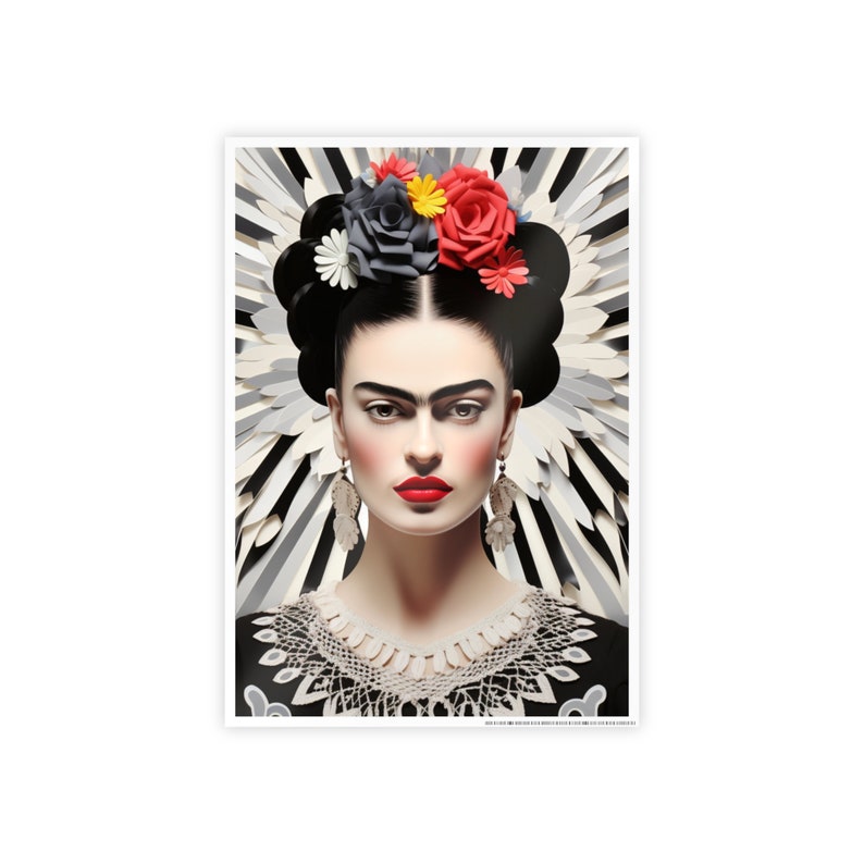 Famous Mexican Frida Kahlo Portrait Poster Prints Frida Gifts Feminist ...