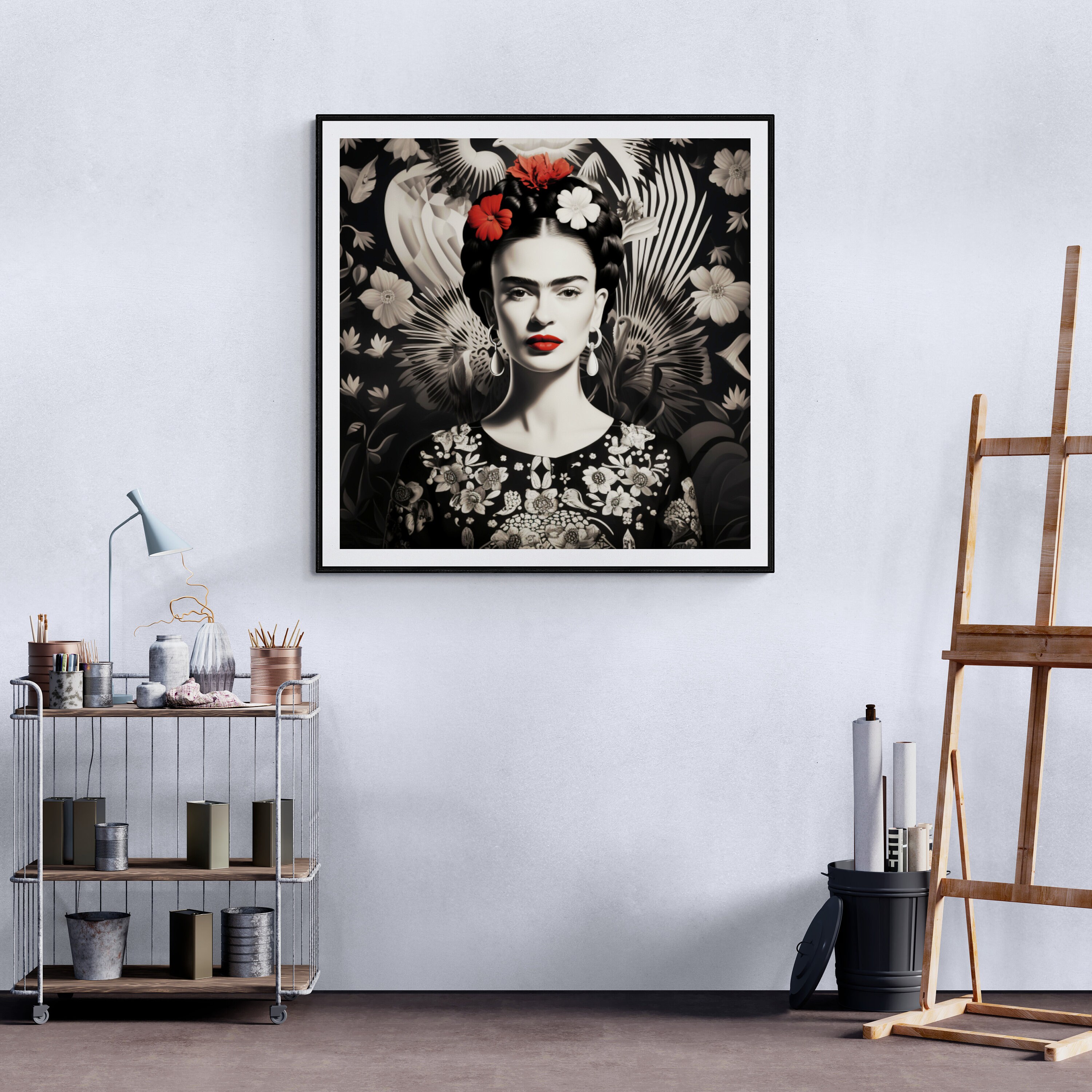 Frida Kahloe Art Frida Decorative Poster Print Frida Kahlo Wallart Gift ...