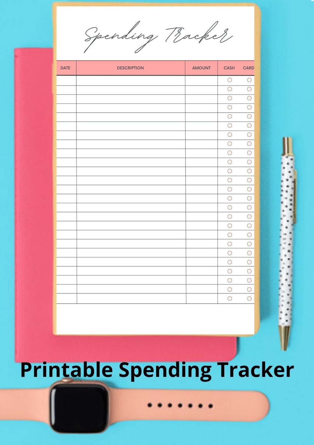 Spending Tracker, Card Tracker, Cash Tracker, Budget Tracker, Expense ...